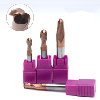 China Solid Carbide Ball Nose Milling Cutter / Ball End Cutter HRC 45 55 60 65 for sale