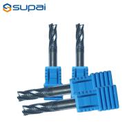 China 3 4 Flute Roughing End Mill Wood Cutting Tools For Steel Wood CNC for sale