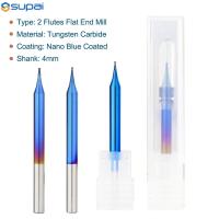 China Supal High Precision Micro End Mills With Short Flute Length Blue Nano Coating for sale