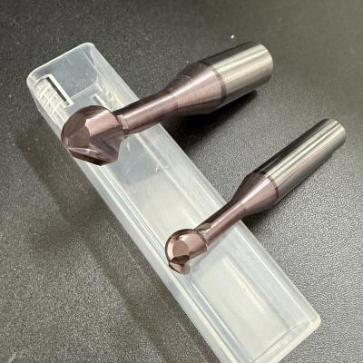 China Solid Carbide Lollipop End Mill - Rounded Nose Cutter for Precision Machining of Complex Surfaces for sale