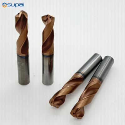 China Supal Top Quality Durable Carbide Cutting Tools High Precision Twist Drill Bits With Inner-Coolant Hole For Cnc Machining for sale