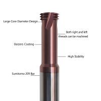 China Supal Solid Carbide Thread Mill  Metalcutting Durable Tool Suitable For Various Threading And Milling Applications for sale