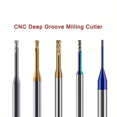China Long Neck End Mills suitable for machining hard metals and alloys in applications demanding extended reach and precision for sale
