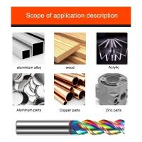 China High Precision End Mills For Aluminum Optimized For Chip Evacuation And Superior Surface Finish In Milling Operations for sale