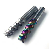 China High speed end mills for aluminum optimized to reduce heat generation and improve machining efficiency on soft metals for sale