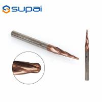 China 4mm 30 Degree Tapered Ball End Mill Tungsten Carbide For Aluminum for sale
