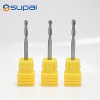 China High Precision Solid Tungsten Carbide End Mill For Aluminum Cutting Tool Long Working Lifespan No Coating for sale