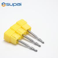 China High Precision Solid Tungsten Carbide End Mill For Aluminum Cutting Tool Long Working Lifespan No Coating for sale