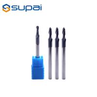 China HRC55 4 Flute Carbide Ball Nose End Mill Manufacturer In China for CNC Milling for sale