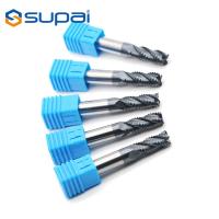China Long Shank Roughing End Mill / Solid Carbide Corner Radius End Mills for sale