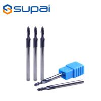 China High Precision Tapered End Mills , Solid Carbide Ball Nose End Mills for sale