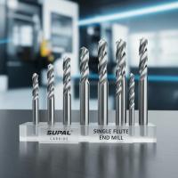 China Supal Durable Carbide Single Flute Milling Tools Consistent Performance End Mill In High Volume Manufacturing for sale