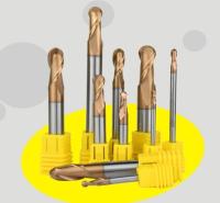 China 58 Degree Carbide Ball Nose Milling Cutter 2 Flutes 50-150 Mm Length for sale