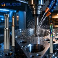 China SUPAL Premium Tungsten Carbide HRC60 HRC65 Thread Milling Cutter M1-M24 Threading End Mill For Stainless Steel for sale