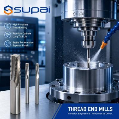 China SUPAL Thread End Mills Precision Cutting Tools Designed For Threading And Milling Applications In Metalworking Industries for sale