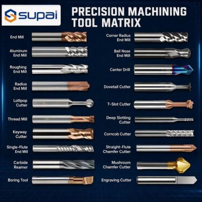 China SUPAL High Performance Carbide End Mills for Precision Milling Applications in Metalworking and Industrial Machining Processes for sale