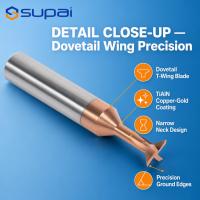 China SUPAL Solid Carbide Dovetail End Mill with TiAlN Coating | 4-Flute T-Slot Dovetail Cutter | OEM Custom Size | Factory Direct for sale