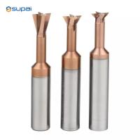 China SUPAL Solid Carbide Dovetail End Mill Precision-Ground Ultra-Fine Grain Tungsten Carbide Engineered For Efficient Dovetail Groove Milling T-Slot Machining  Undercut Profiling On Steel for sale