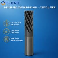 China SUPAL Custom Solid Carbide Unequal Division Left-Hand Spiral End Mill with Premium Balinit Balzers Coating | OEM Stainless Steel Machining for sale