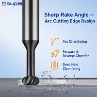 China SUPAL Solid Carbide T-Slot End Mill with TiAlN Coating R-Angle Forward & Reverse Chamfer Milling Cutter for sale