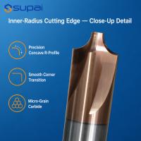China SUPAL Solid Carbide Inner-Radius End Mill | Concave Corner Rounding Cutter | TiAlN Coated | For Steel Stainless Aluminum | OEM Custom R-Size for sale