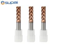 China 45hrc 55hrc 60hrc Square Milling Cutting Tools / Tungsten Carbide End Mill for sale