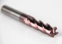 China 45hrc 55hrc 60hrc Square Milling Cutting Tools / Tungsten Carbide End Mill for sale