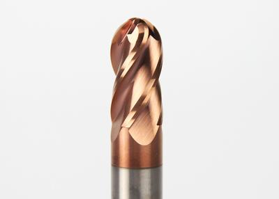 China TiAlN Coating Hrc45 Ball Nose End Mill High Speed Cutting CNC Lathe for sale
