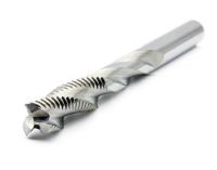 China Solid Carbide End Mills For Stainless Steel / HRC45 Rough Cut End Mill With Tialn Coated for sale
