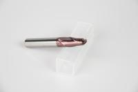China 8mm Tungsten Carbide Ball Nose End Mill 2 Flute Custom Coating for sale