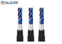 China 2/ 4 Flute Tungsten End Mill / Nano Coating Flat End Mill 1-20mm Diameter for sale