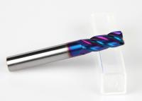 China 2/ 4 Flute Tungsten End Mill / Nano Coating Flat End Mill 1-20mm Diameter for sale