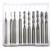 China Wood Working Set Carbide End Mill Uncoated Diameter 1mm 1.5mm 2.0mm 3.175mm for sale