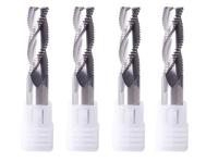 China Uncoated HRC55 3 Flute Metal End Mill / Roughing End Mill Diameter 4-12mm for sale