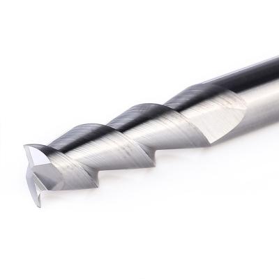China Aluminum Machining Flat End Mill / 2 Flutes Solid Carbide Milling Cutters D1-D12 for sale