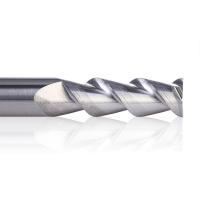 China Aluminum Machining Flat End Mill / 2 Flutes Solid Carbide Milling Cutters D1-D12 for sale
