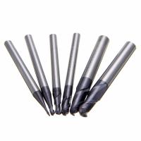 China Hardened Ball Nose Carbide End Mill HRC50 2 Flute 1-20mm Custom Tools for sale