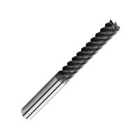 China 6 Flute Flattened Carbide End Mill TiAIN Coated For Finishing Milling Cutter for sale