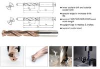 China High Performance Carbide Drill With Coolant Hole Oil Rig Twist Drill Bits Internal Drilling Cutter For Woodworking for sale