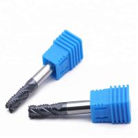 China CNC Thread Solid Carbide Roughing End Mill HRC55 6mm 3 Flutes 4 Flutes Coating Metal Hard Cutting Tools for sale