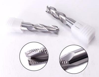 China High Precision Carbide 3 Flute Rough End Mill Cutter For Aluminum Cnc Carbide Coating for sale