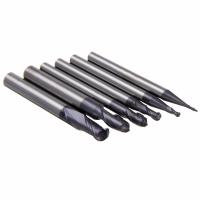 China AlTiN Coating Ball Nose Long End Mill Hardness 50 55 60 65 AOL 150 mm for sale