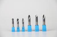 China High Precision Solid Carbide Chamfer Drill Bit 6mm 90º 0.6 - 0.8 UM Grain Size High Hardness for sale
