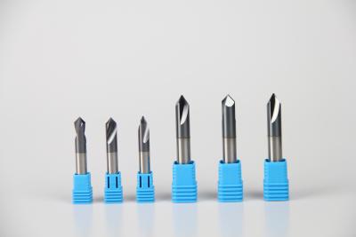China High Precision Solid Carbide Chamfer Drill Bit 6mm 90º 0.6 - 0.8 UM Grain Size High Hardness for sale