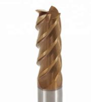 China 8X60mm Carbide 4 Flutes Coated CNC Milling Cutter Straight Shank Cutter for sale
