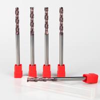China Extra Long Solid Carbide End Mill Square Corner Radius End Mill / Aluminum End Mill HRC55 HRC60 HRC65 Tialn Coated for sale