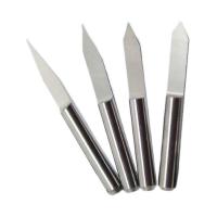 China V Shape Flat Bottom Carbide End Mill Carbide PCB Engraving Bits 3.175 Shank for sale