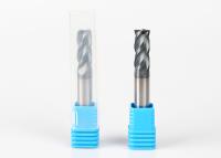 China Corner Radius Carbide End Mill 4 Flute HRC55 0.5UM Grain Size Round Ball Milling Cutter for sale