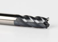China Corner Radius Carbide End Mill 4 Flute HRC55 0.5UM Grain Size Round Ball Milling Cutter for sale