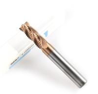 China 10mm Shank Precision Cutting Tools 4 Flute 45 Degrees TICN Coated Roughing End Mill for sale